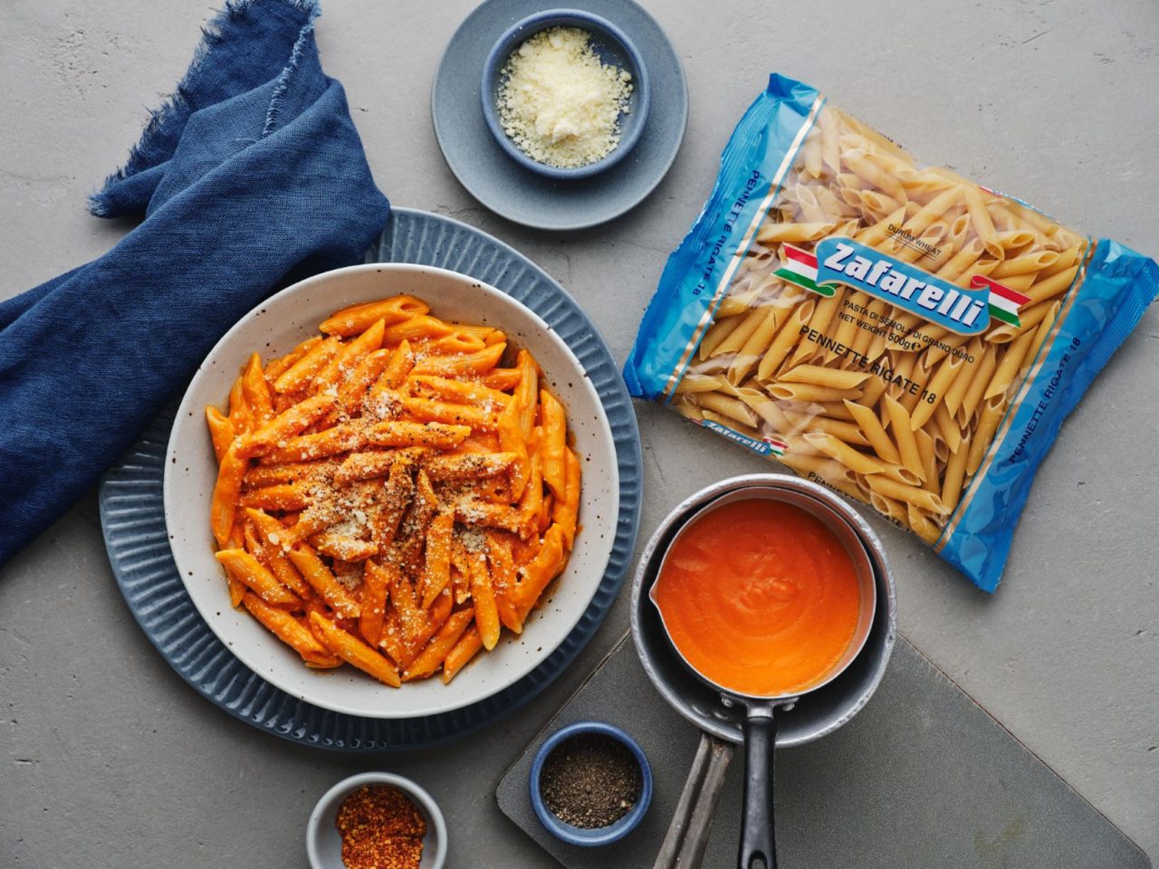 Pennette Rigate alla Vodka – Zafarelli Pasta